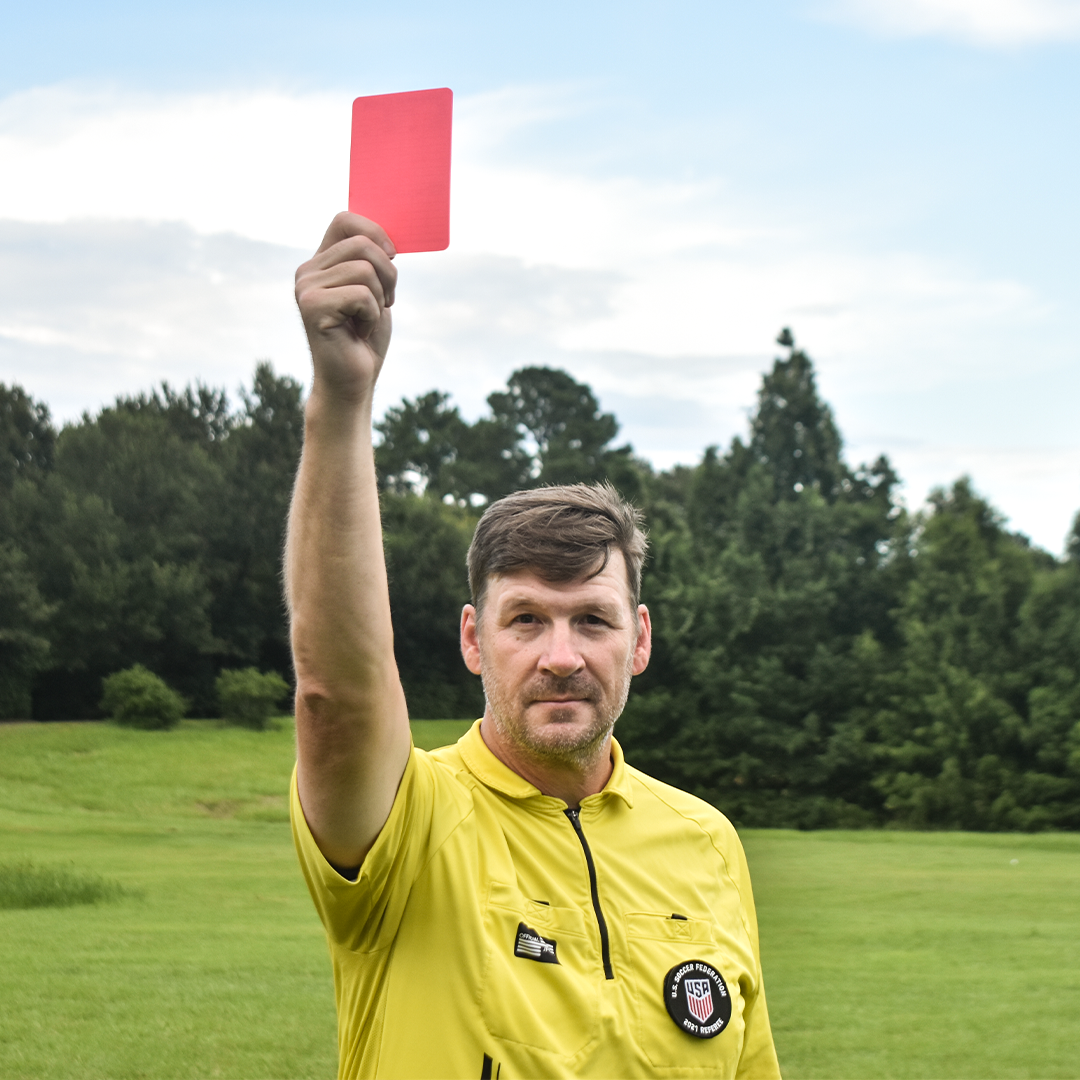Wipe-Away Soccer Referee Card - Red – Referee POV